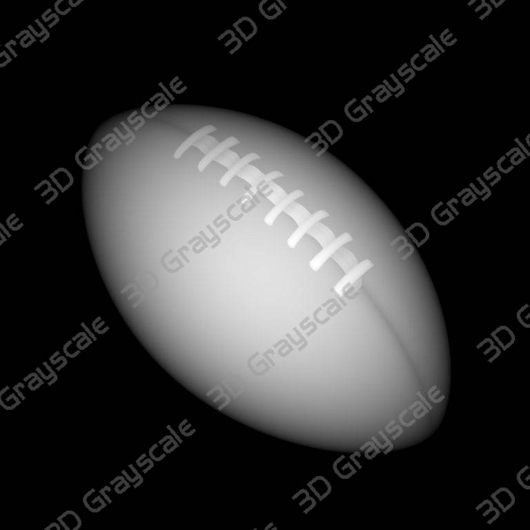 Football – 3D Grayscale