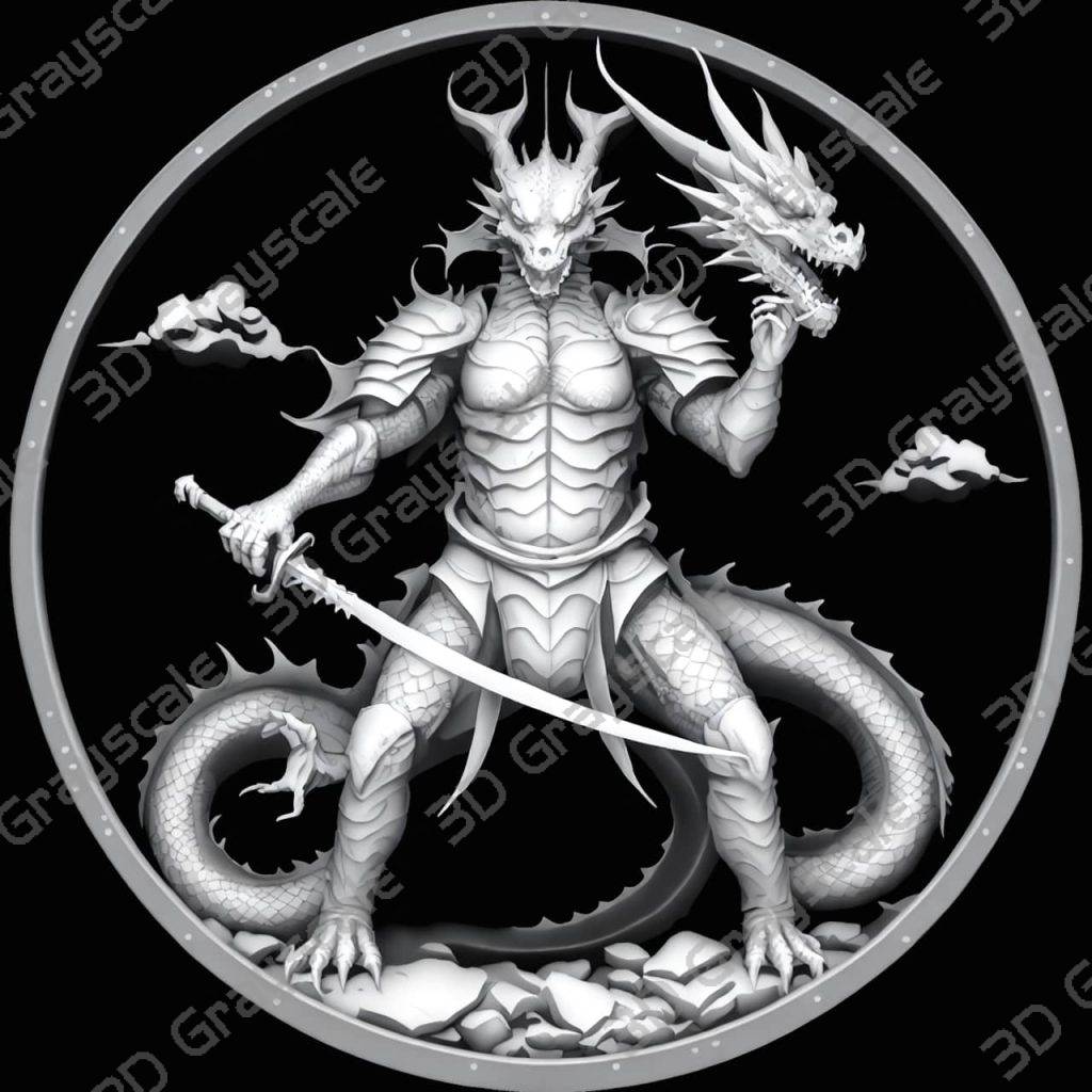 Dragon Overlord Height File | Dominant Wyrm Engraving | CNC & Fiber ...