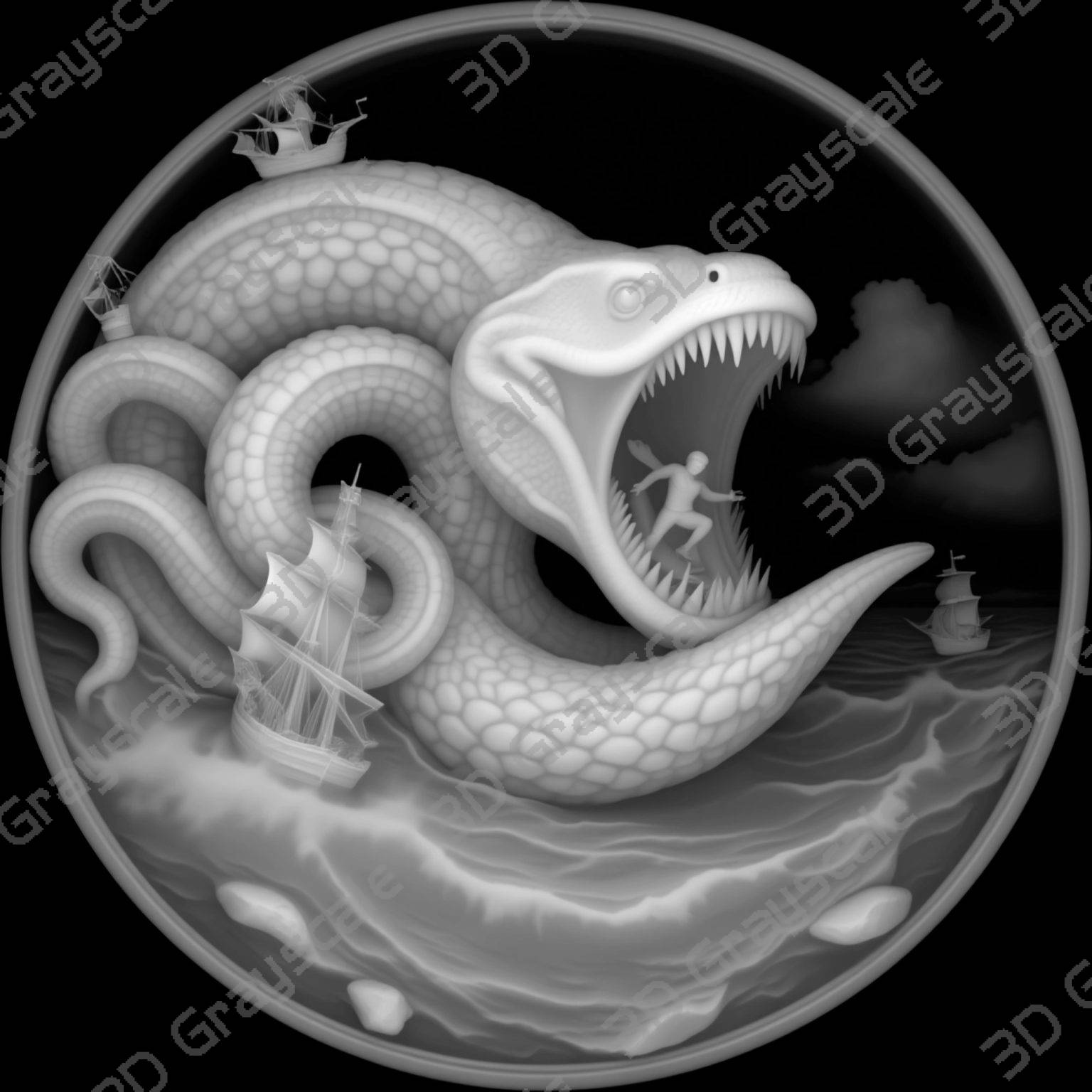 3D Grayscale – All 3D Grayscale Height Maps