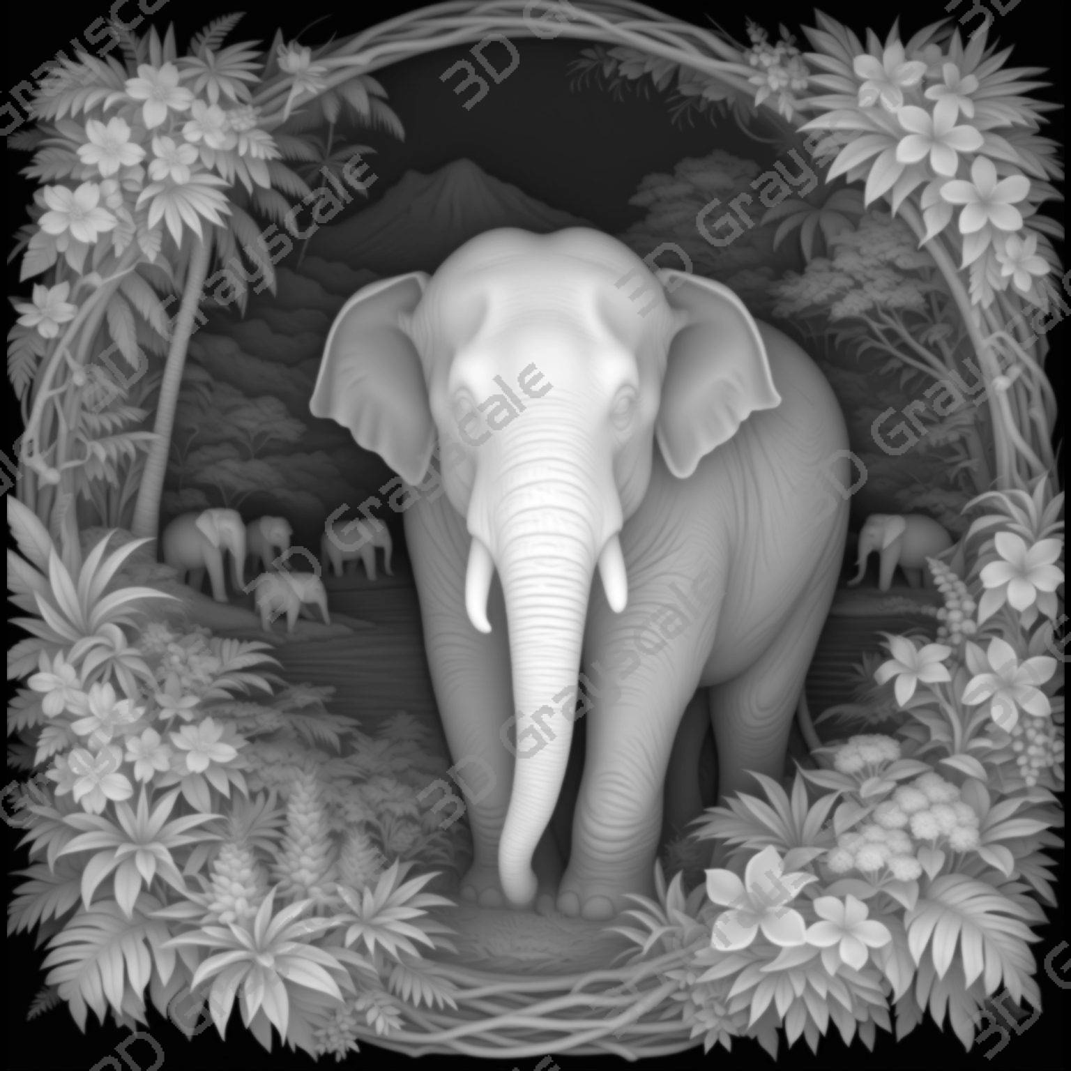 3D Grayscale – All 3D Grayscale Height Maps