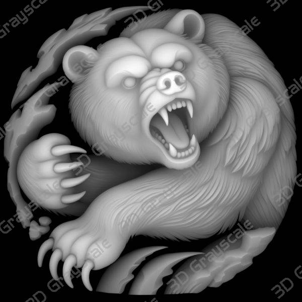 Animals – 3D Grayscale