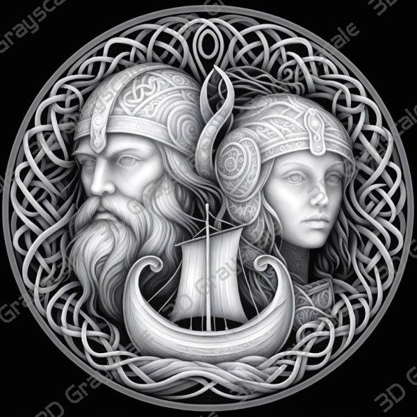 viking coin depthmap – 3D Grayscale