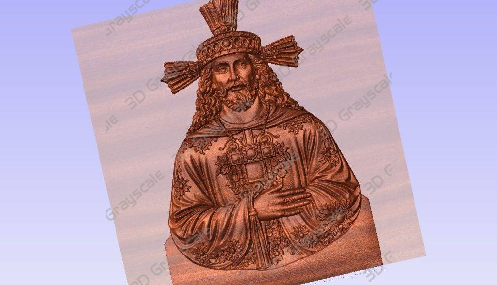 Christ bust grayscale stl files – 3D Grayscale