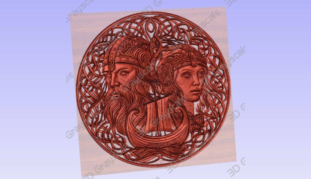 viking coin depthmap – 3D Grayscale